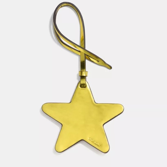 Coach | Accessories | Coach Star Ornament In Metallic Lemon Yellow ...